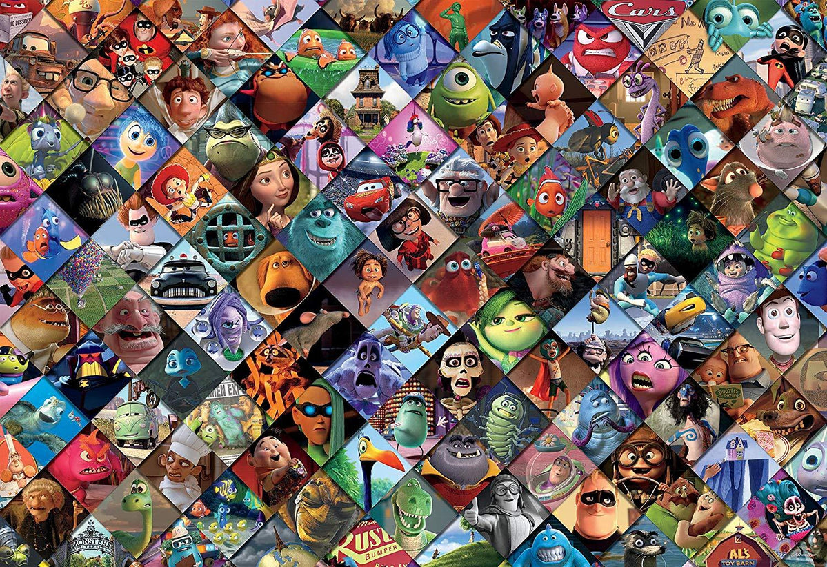 Disney Pixar Characters Collage