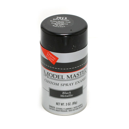 2913 Model Master Spray Black Metallic 3 oz — Adventure Hobbies & Toys