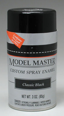 2921 Model Master Spray Classic Black 3 oz — Adventure Hobbies & Toys