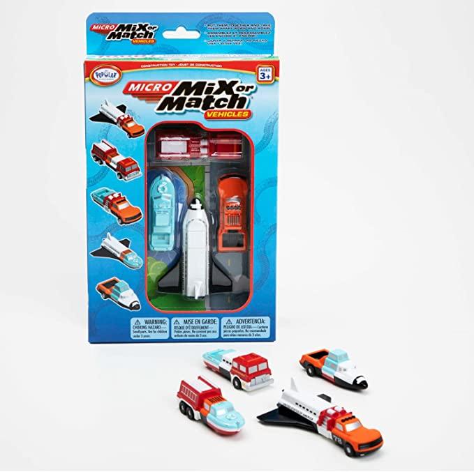 60361 Mix & Match Vehicle Micro Mini Set Plane, Firetruck, Boat ...