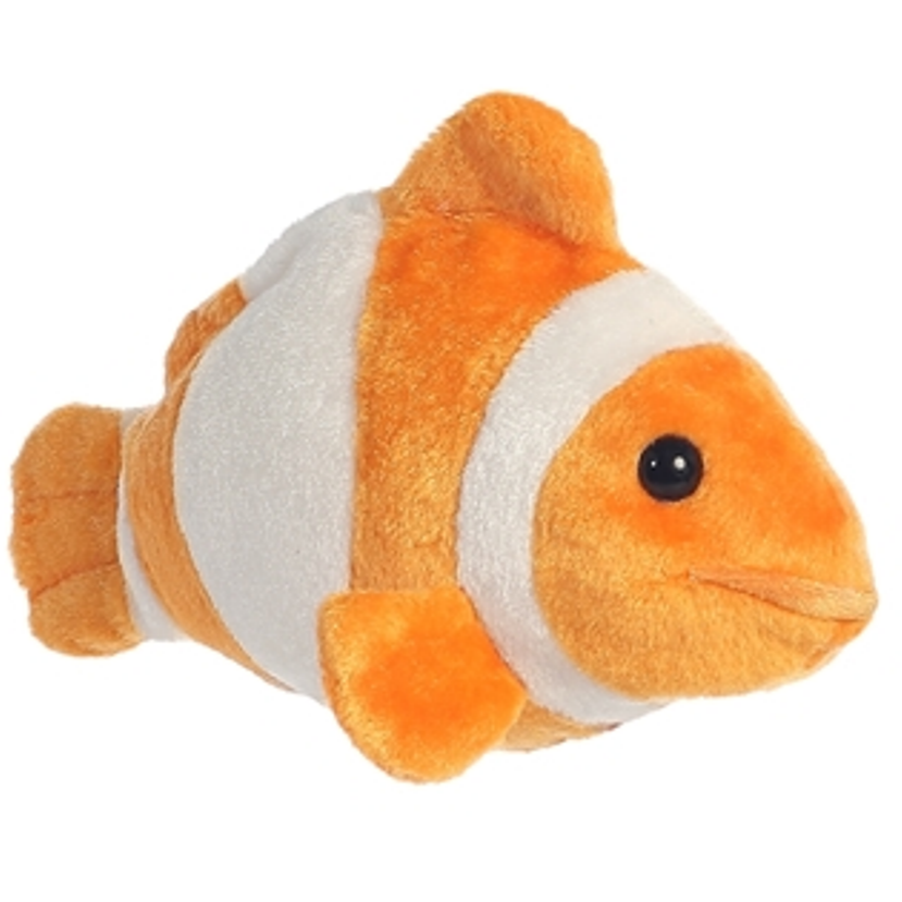 8 Inch Mini Flopsie Clownfish Plush Stuffed Animal by Aurora ...
