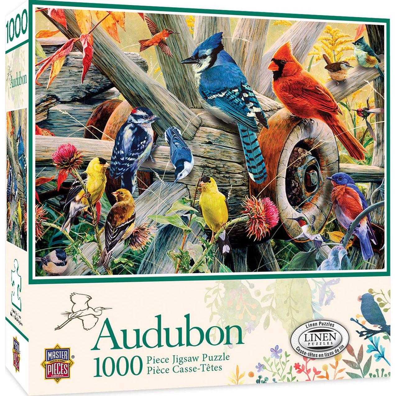 AUDUBON BACKYARD BIRDS 1000 PIECE JIGSAW PUZZLE — Adventure Hobbies & Toys