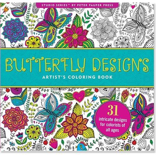 Adult Coloring Book Butterfly Designs — Adventure Hobbies & Toys