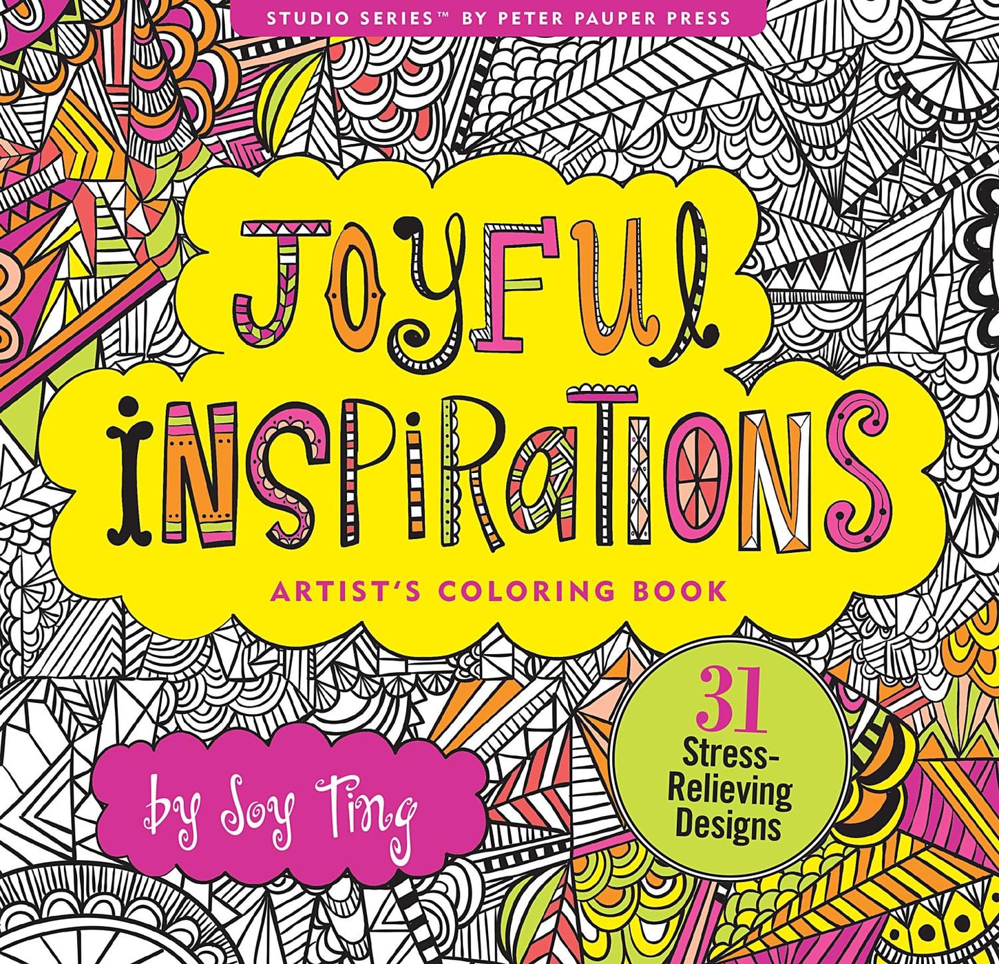 Adult Coloring Book Joyful Inspirations — Adventure Hobbies & Toys