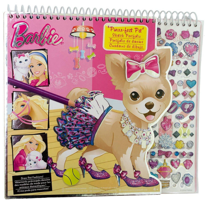 Barbie's Purr-Fect Pet Fashion Sketch Portfolio — Adventure Hobbies & Toys