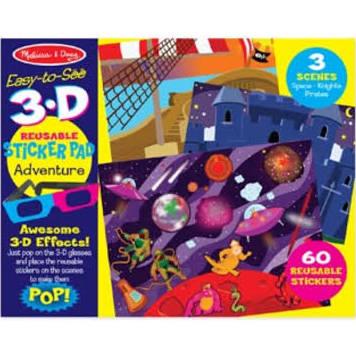 Easy to See Reusable 3D Sticker Pads: Adventure — Adventure Hobbies & Toys