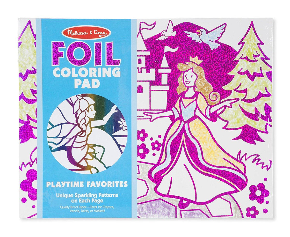 Foil Coloring Pad-- Playtime Favorites — Adventure Hobbies & Toys