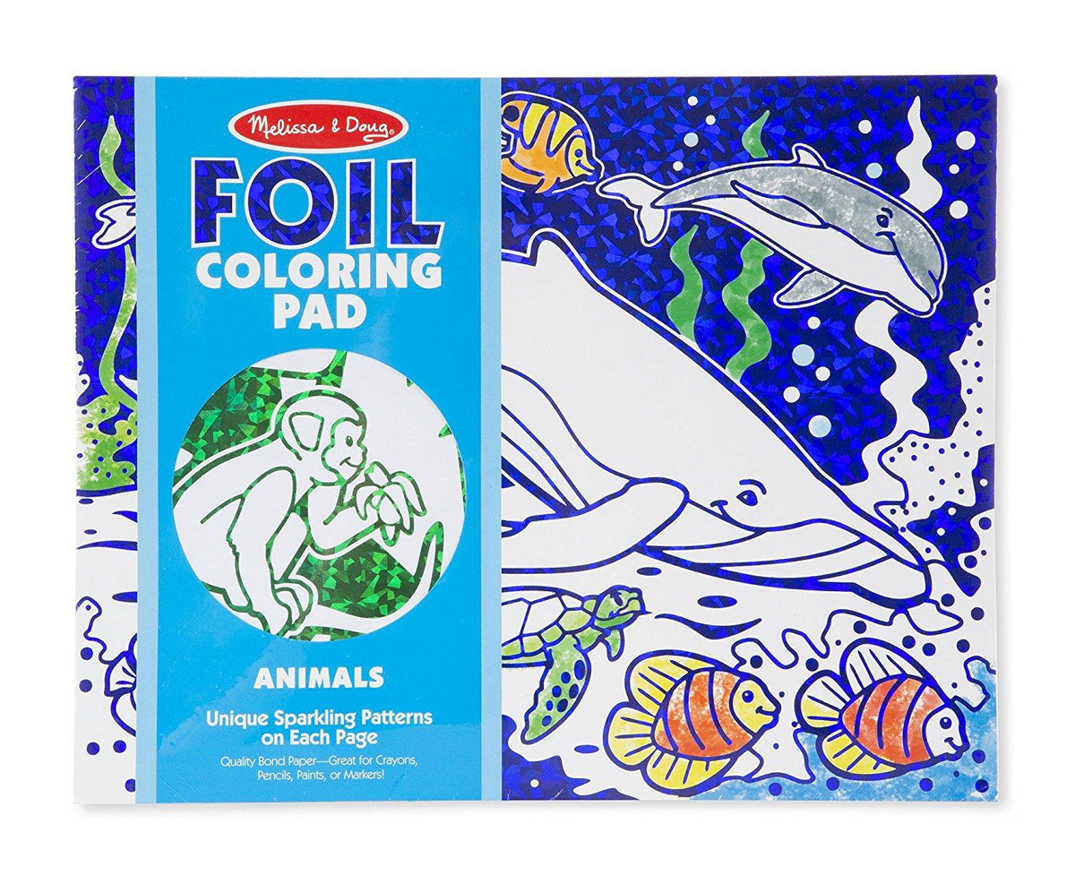 Foil Coloring Pad- Animal — Adventure Hobbies & Toys