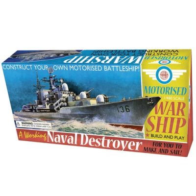 Motorised Warship Model Kit — Adventure Hobbies & Toys