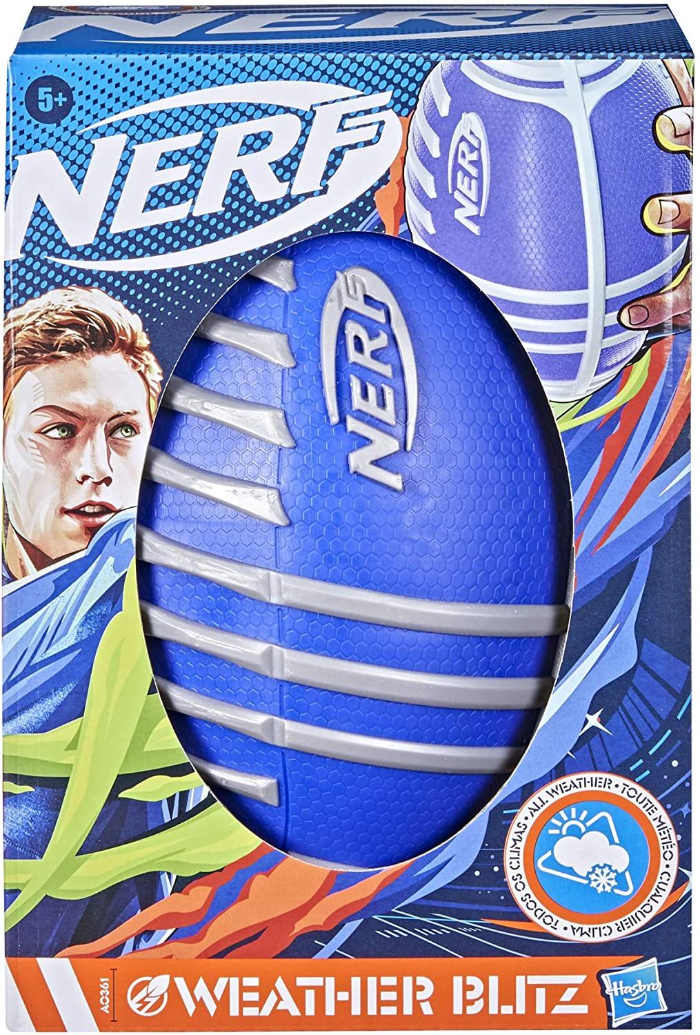 Nerf: Sports Blitz Football Blue & Silver — Adventure Hobbies & Toys
