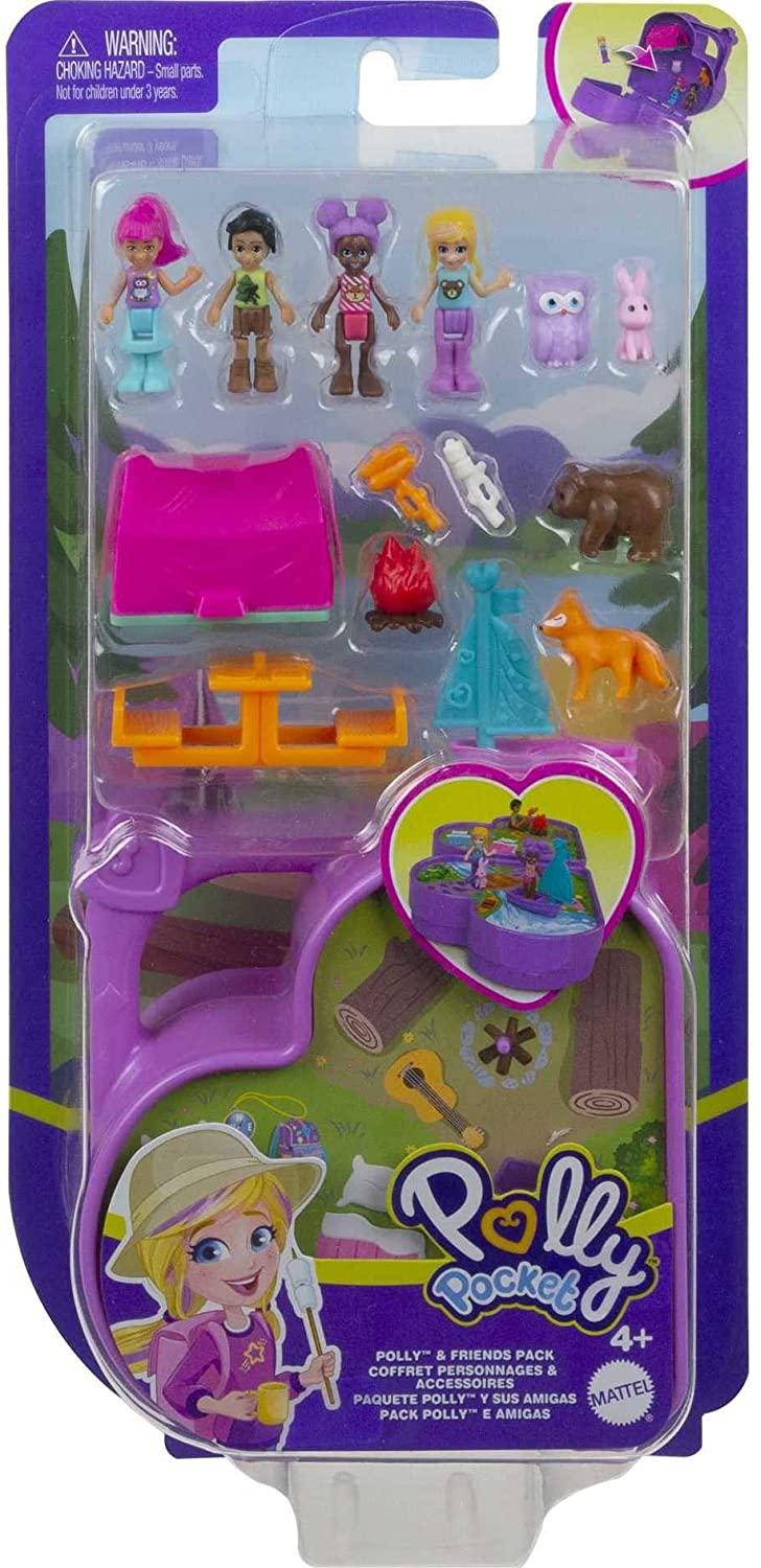 Polly Pocket Polly & Friends Pack, Animal Campout Theme — Adventure ...