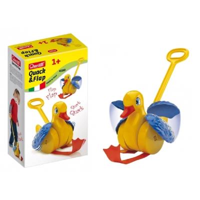 Quack And Flap Duck Push Toy by Quercetti — Adventure Hobbies & Toys