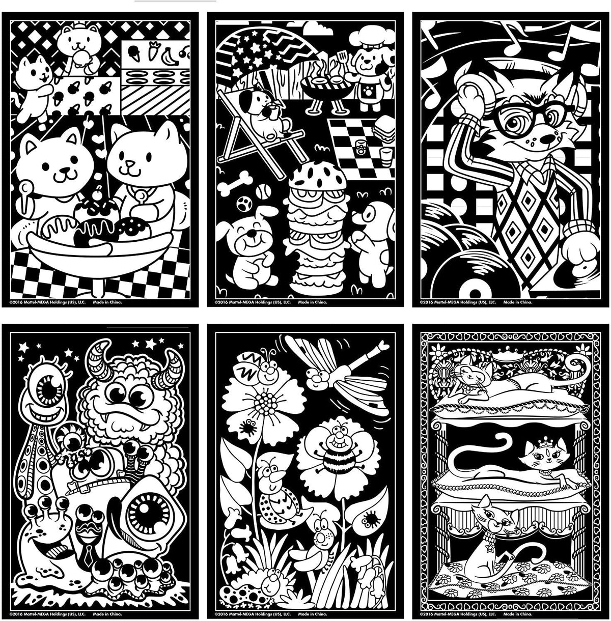 RoseArt 6X9 Silly Animals Theme Fuzzy Poster, Styles May Vary ...