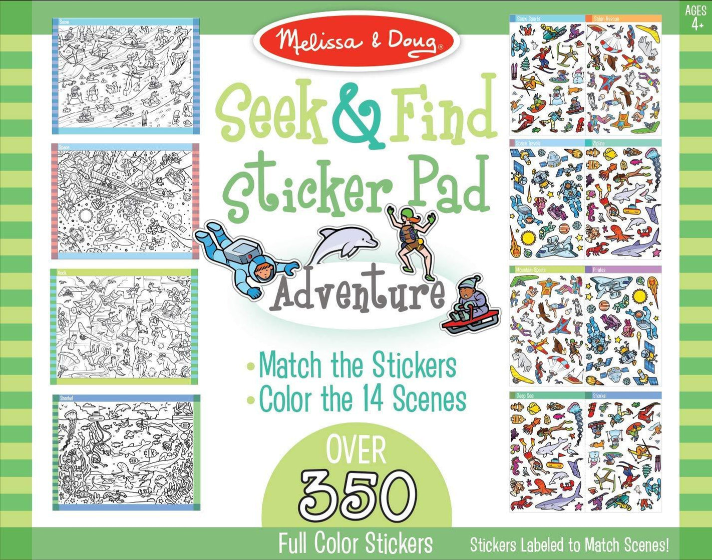 Seek & Find Sticker Pad Adventure — Adventure Hobbies & Toys