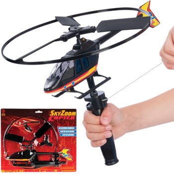 Sky Zoom Helicopter (Pull String) — Adventure Hobbies & Toys