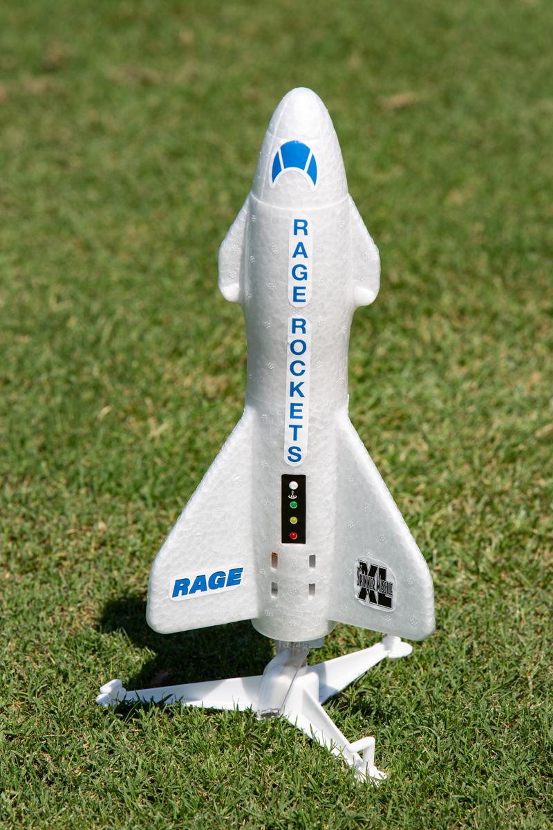 Spinner Missile XL Electric White Rocket — Adventure Hobbies & Toys