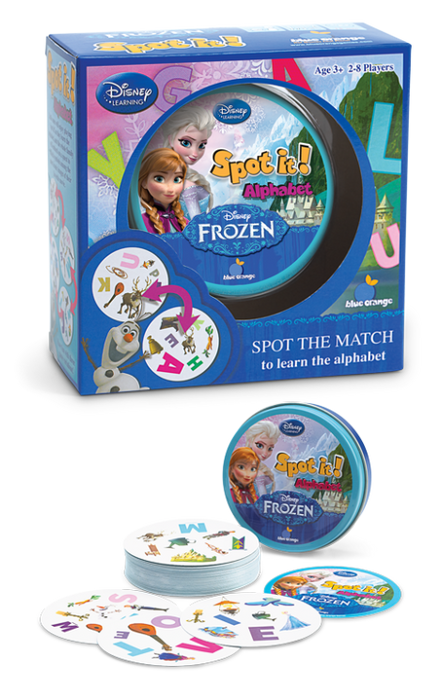 Spot It! Disney Frozen Alphabet Game — Adventure Hobbies & Toys