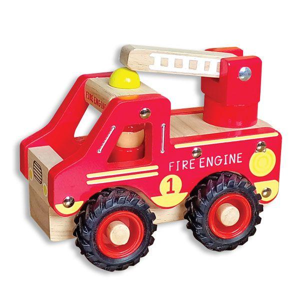 Wooden Fire Engine — Adventure Hobbies & Toys